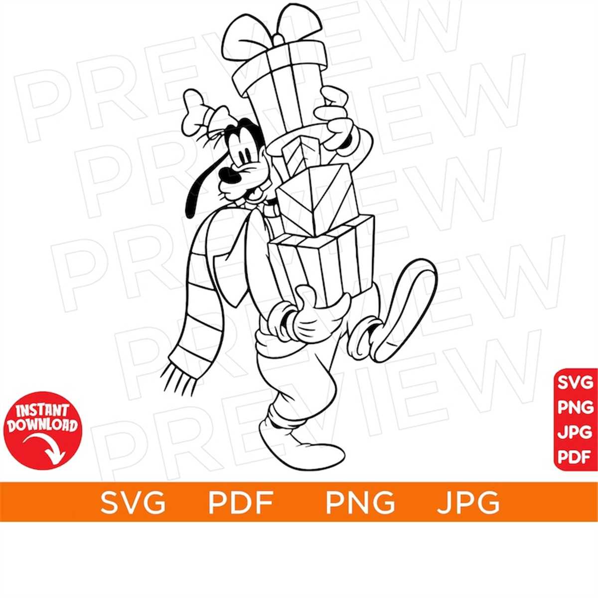 Goofy Christmas Vector Svg, Goofy Ears SVG Mouse png, Disney | Inspire ...