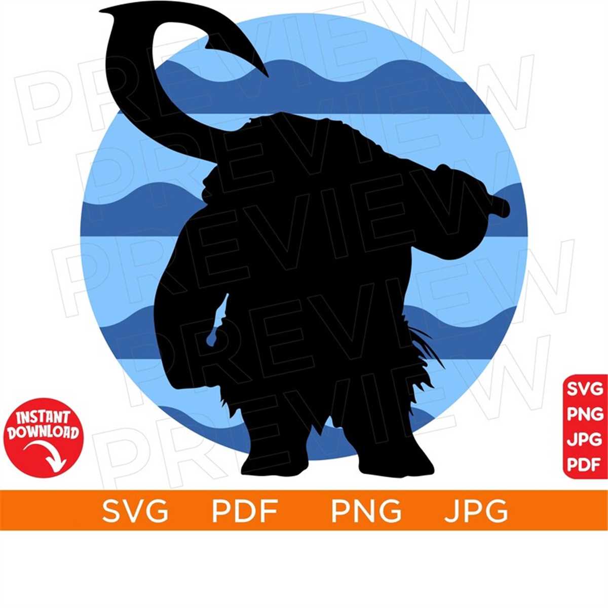 Maui vector Svg, Moana SVG Princess SVG Disneyworld ears svg | Inspire ...