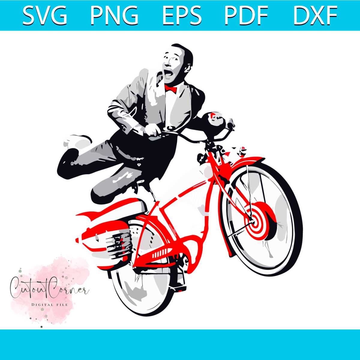 Vintage Pee Wee Hermans Big Adventure SVG Graphic File | Inspire Uplift