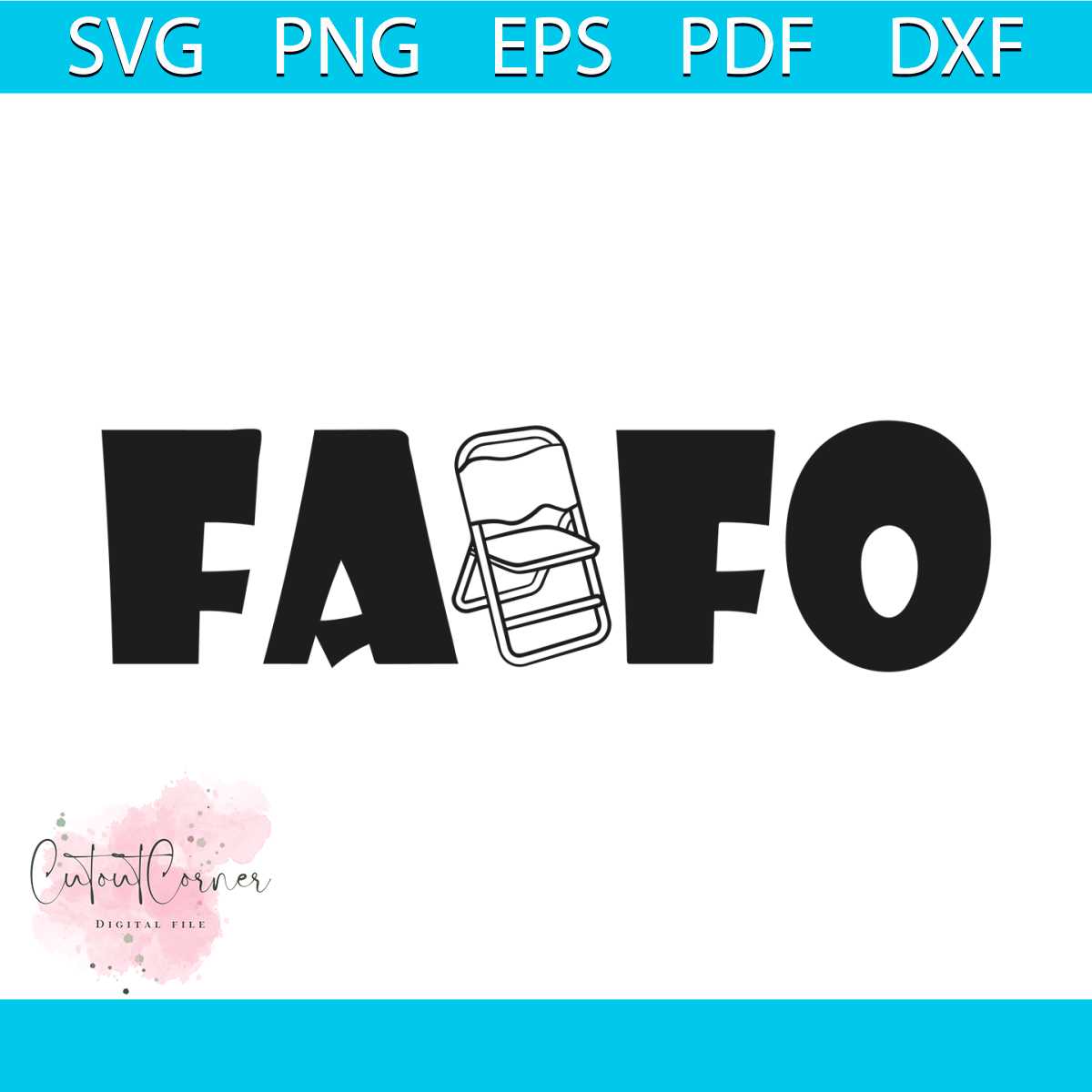 FAFO Folding Chair Svg Folding Chair Fight SVG Digital File | Inspire ...