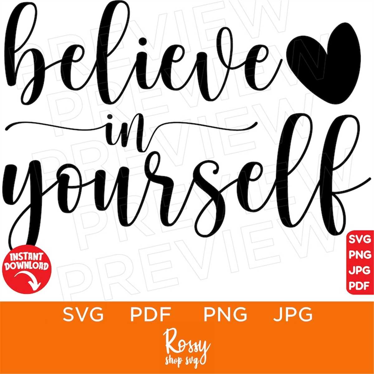 Believe in yourself SVG, Positive Quotes SVG, Happy Svg, Mot | Inspire ...