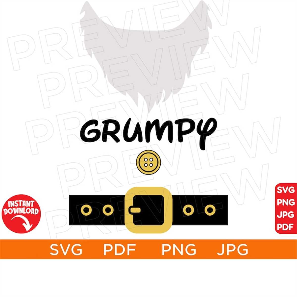 Grumpy Dwarf SVG, Snow White Seven Dwarfs SVG Grumpy Dwarfs | Inspire ...
