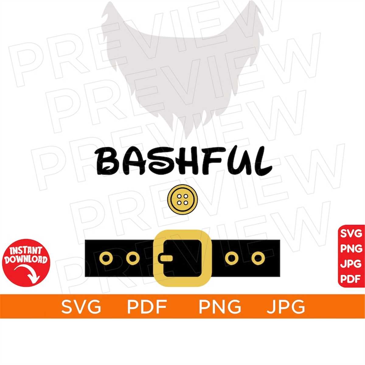 Bashful Dwarf SVG, Snow White Seven Dwarfs SVG Grumpy Dwarfs | Inspire ...