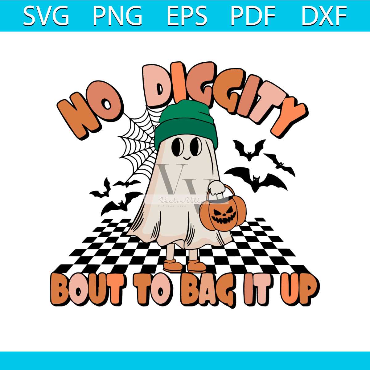 No Diggity Bout To Bag It Up Cool Ghost SVG Digital Cricut F | Inspire ...