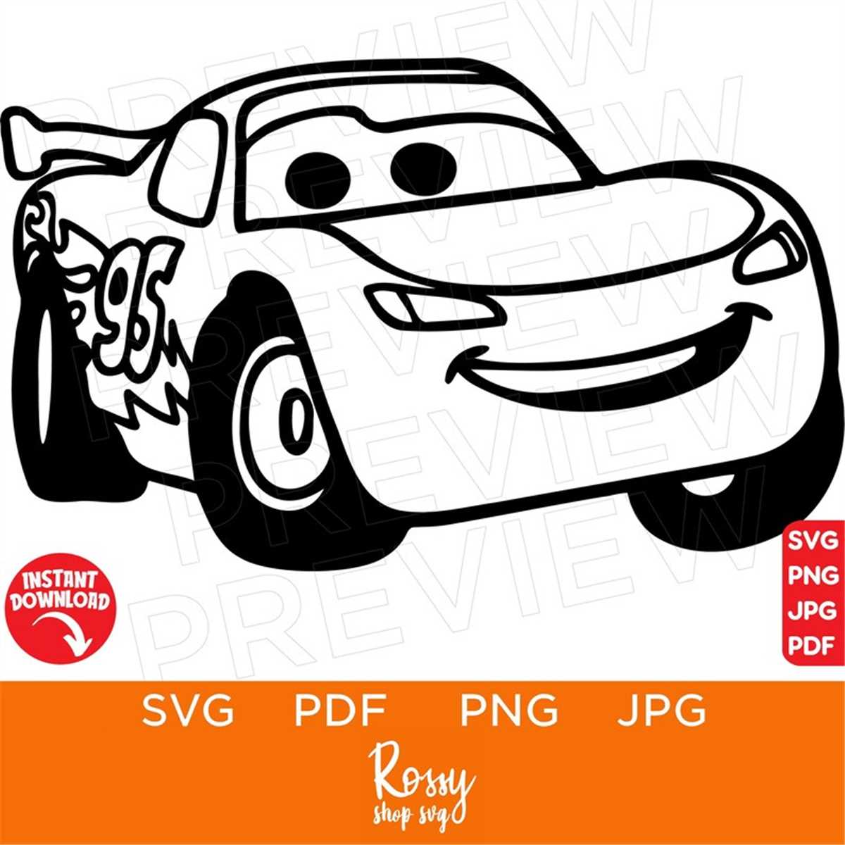 McQueen Cars Vector Svg, Cars SVG, Tow Mater Svg, Mack Svg, | Inspire ...