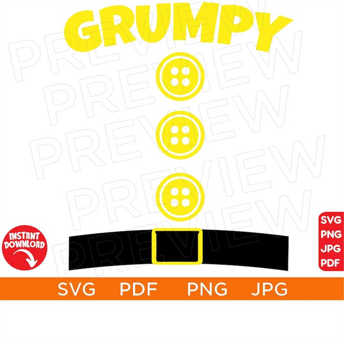 Costume Grumpy SVG, Snow White Seven Dwarfs SVG Grumpy Dwarf | Inspire ...