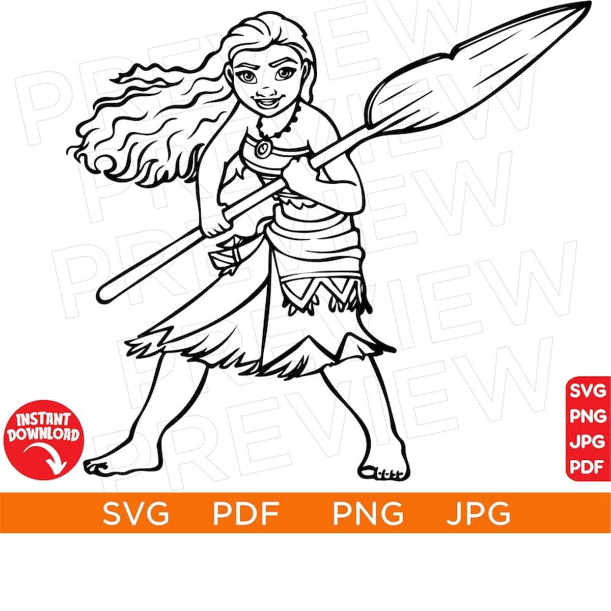 Moana Vector SVG Princess SVG Disneyworld ears svg Disneylan - Inspire ...