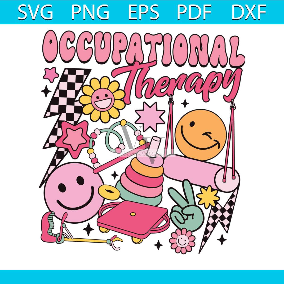 Occupational Therapy SVG OT Assistant SVG Cutting File | Inspire Uplift