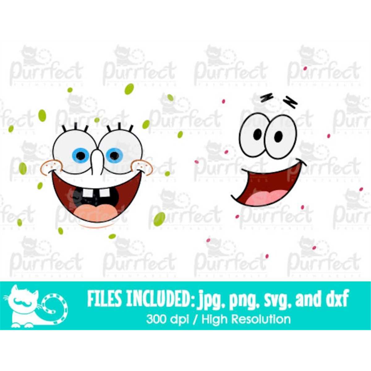 Cute Characters Face SVG, Birthday Props Clipart, Digital Cu | Inspire ...