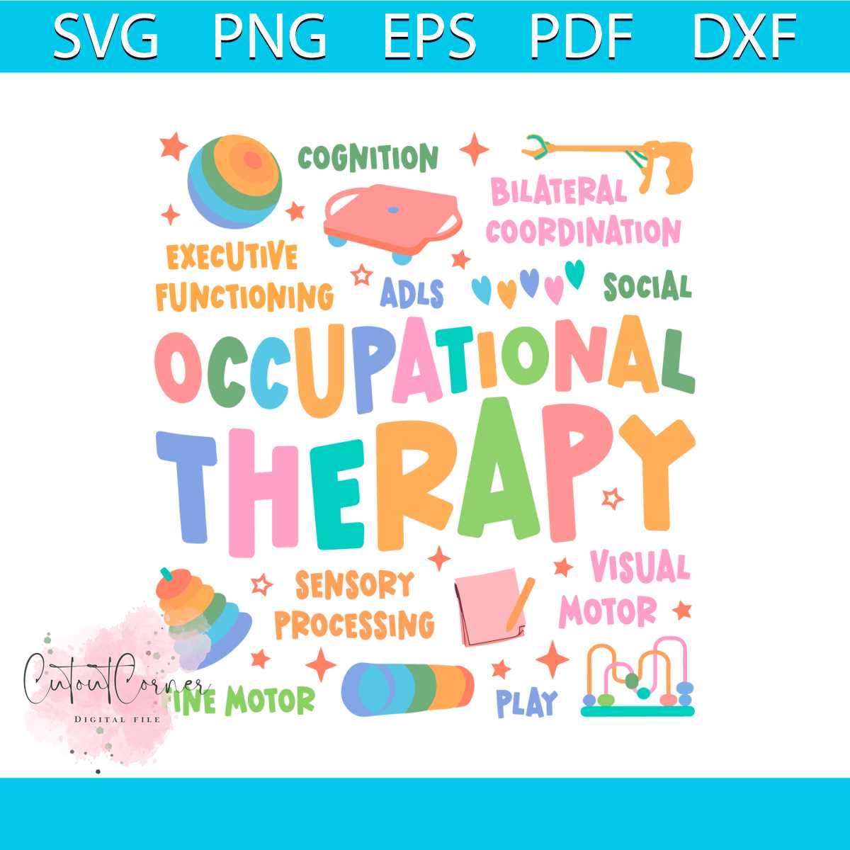Occupational Therapy SVG Occupational Therapist Assistant SV | Inspire ...