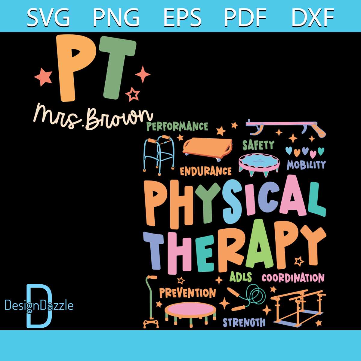 Physical Therapy Scope of Practice SVG File For Cricut | Inspire Uplift