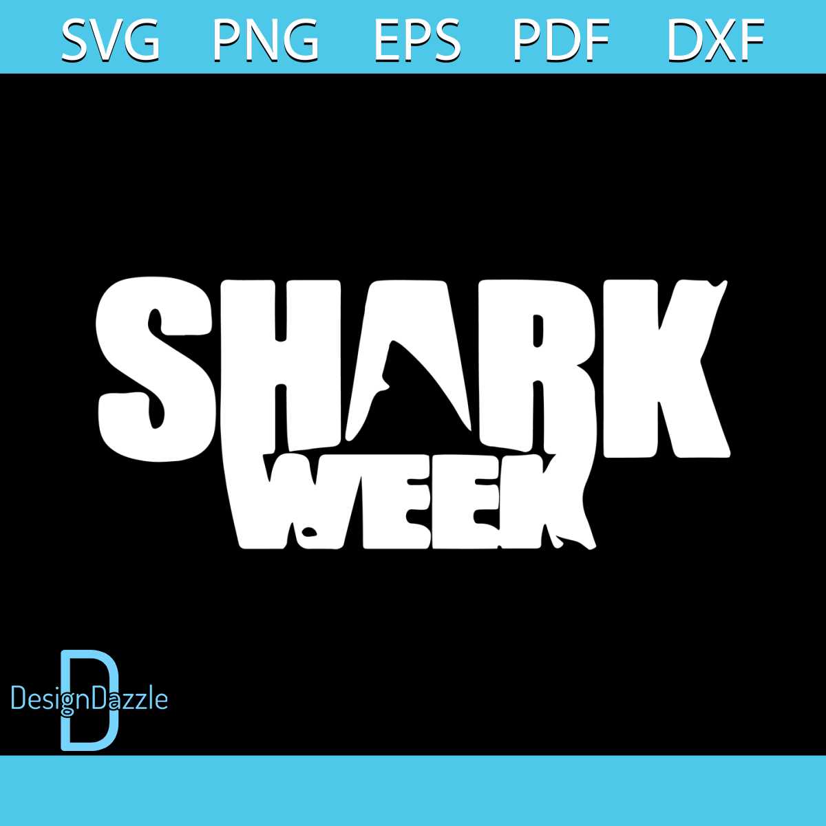 Beach Summer Red Cross Shark Week SVG Digital Cricut File | Inspire Uplift