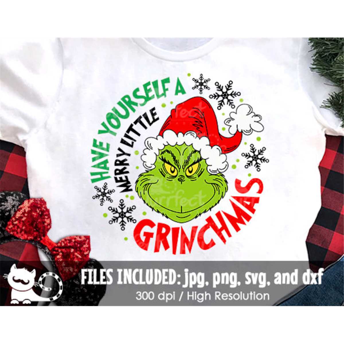 Have Yourself A Merry Little Grinchmas SVG, Grinch Face SVG, - Inspire ...