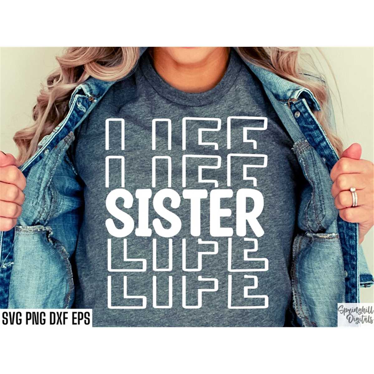 Sister Life Svg | Sibling Shirt Svgs | Little Sister Svgs | - Inspire ...