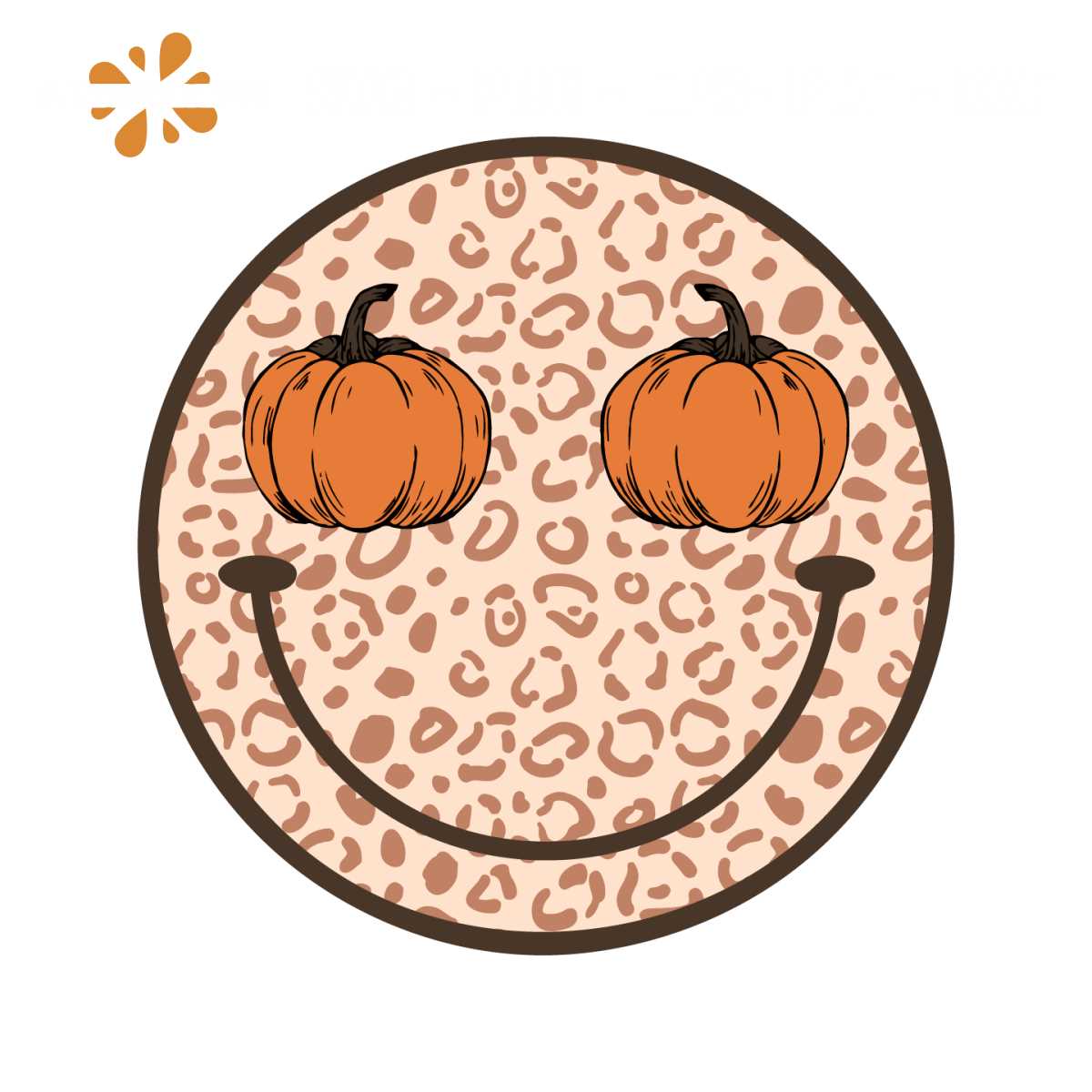 Fall Smiley Face Pumpkin Season SVG Graphic Design File | Inspire Uplift