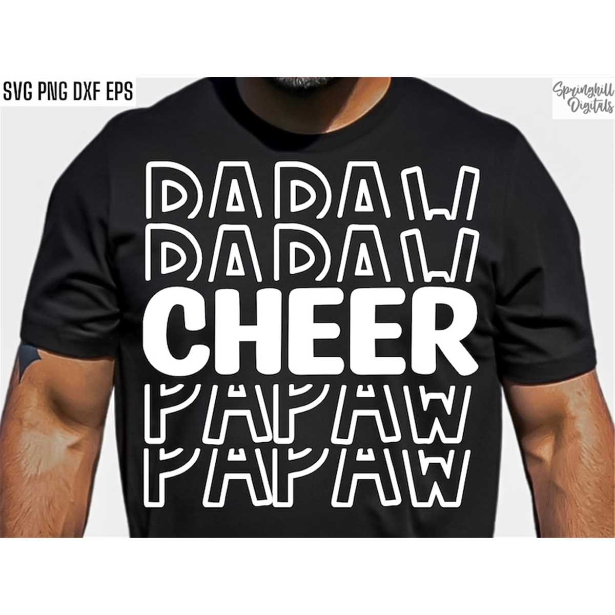 Cheer Papaw Svg | Cheerleading Grandpa | Cheer Team Cut File - Inspire ...