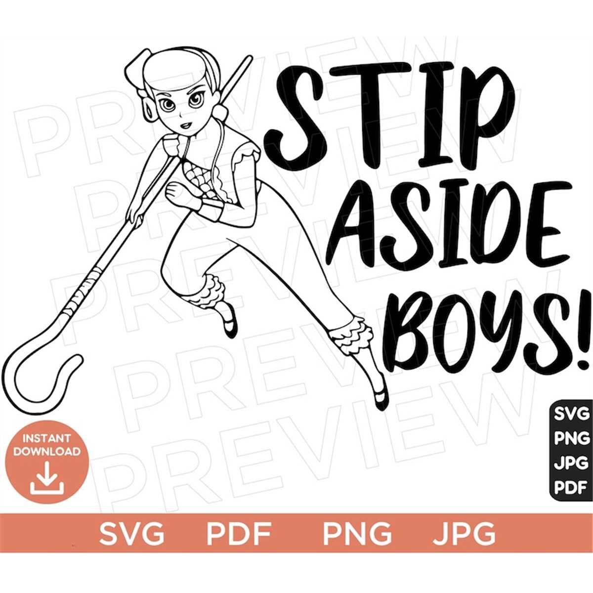 Stip Aside Boys! Svg, Be Boop Toy Story Svg Ears svg png cli - Inspire ...