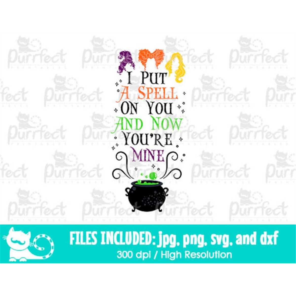 I Put A Spell On You Cauldron SVG, Hocus Pocus SVG, Hallowee | Inspire ...