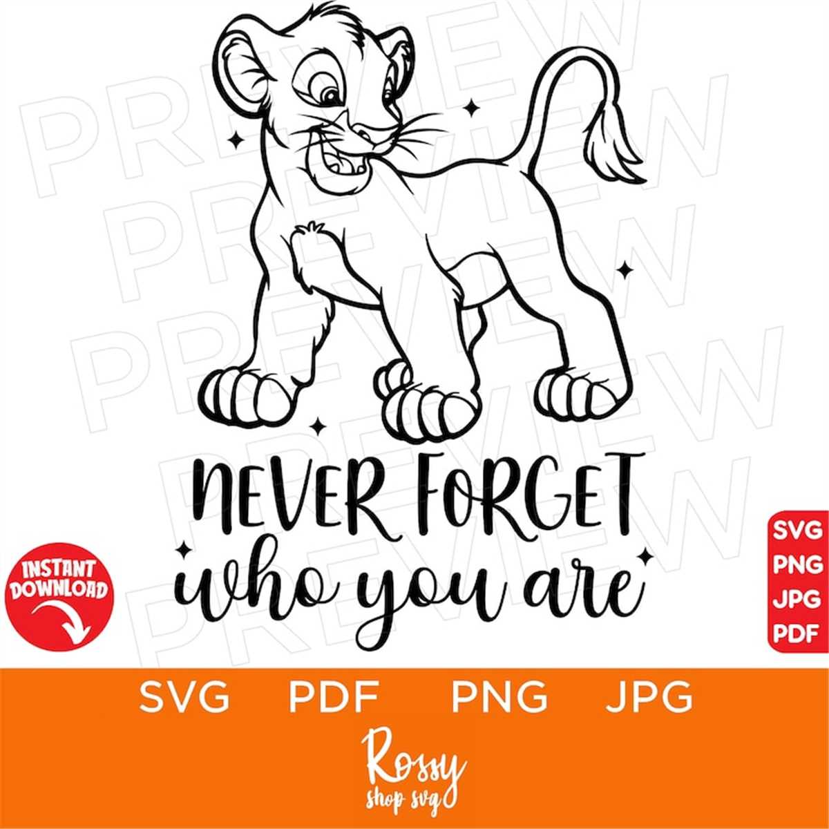Never Forget Who You Are The Lion King SVG , Simba, Disneyla | Inspire ...