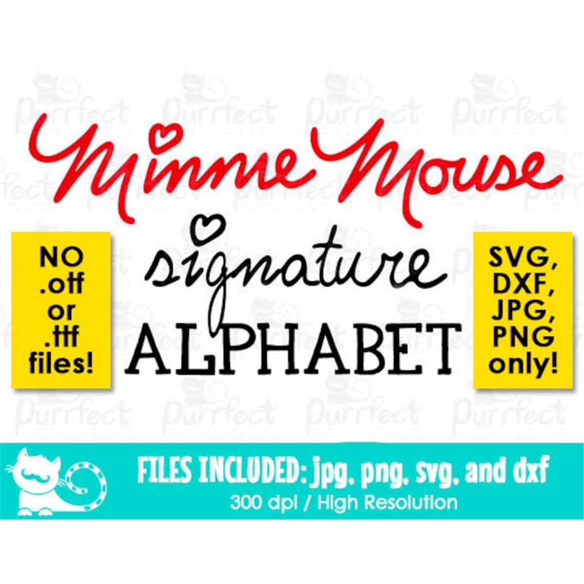 Mouse Signature Vectored Alphabet SVG, Mouse Signature SVG, | Inspire ...