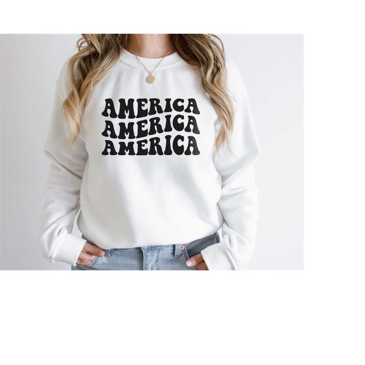 America Wavy Letters SVG PNG, Fourth of July Svg, July 4th S | Inspire ...