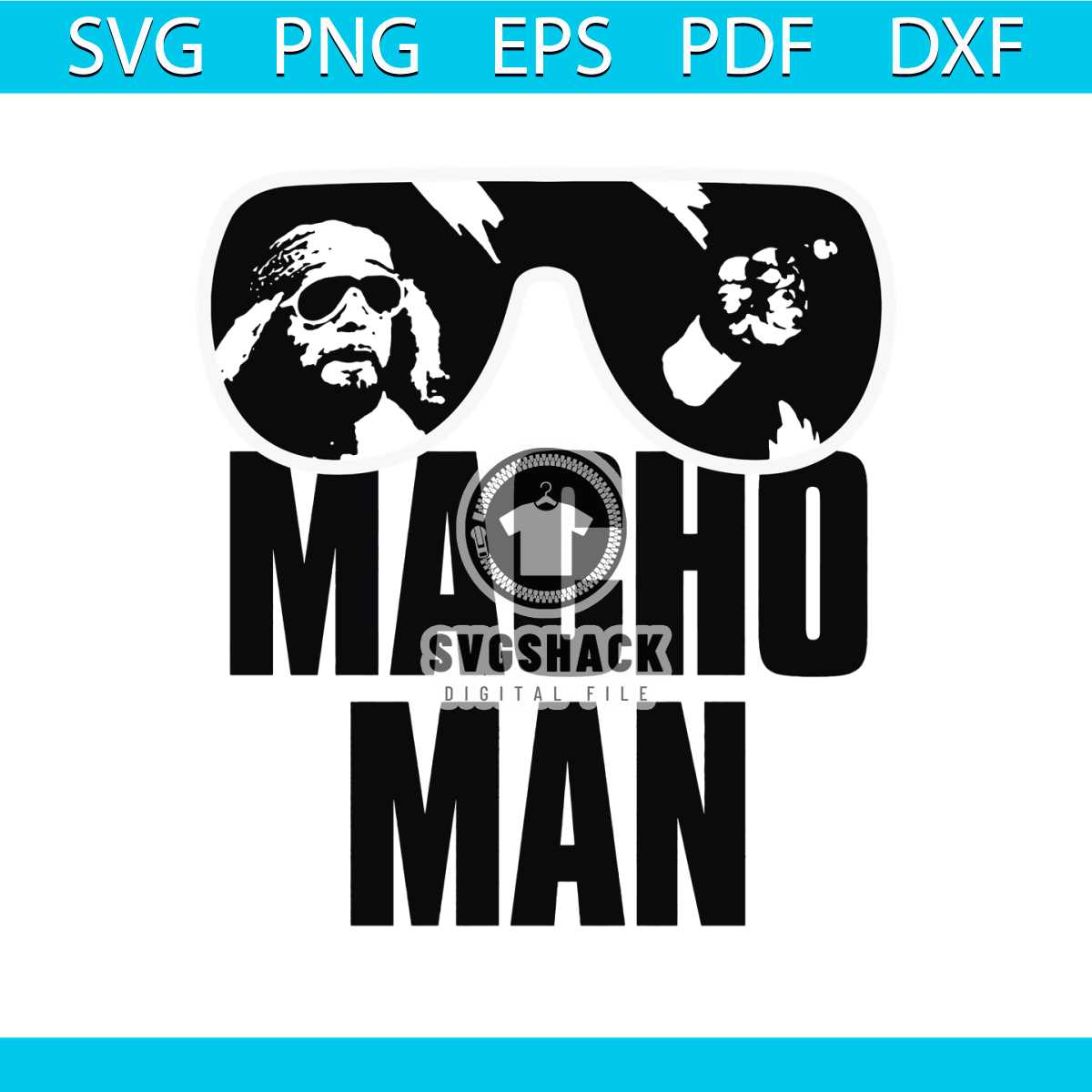 Macho Man Randy Savage Old School SVG Cutting Digital File | Inspire Uplift