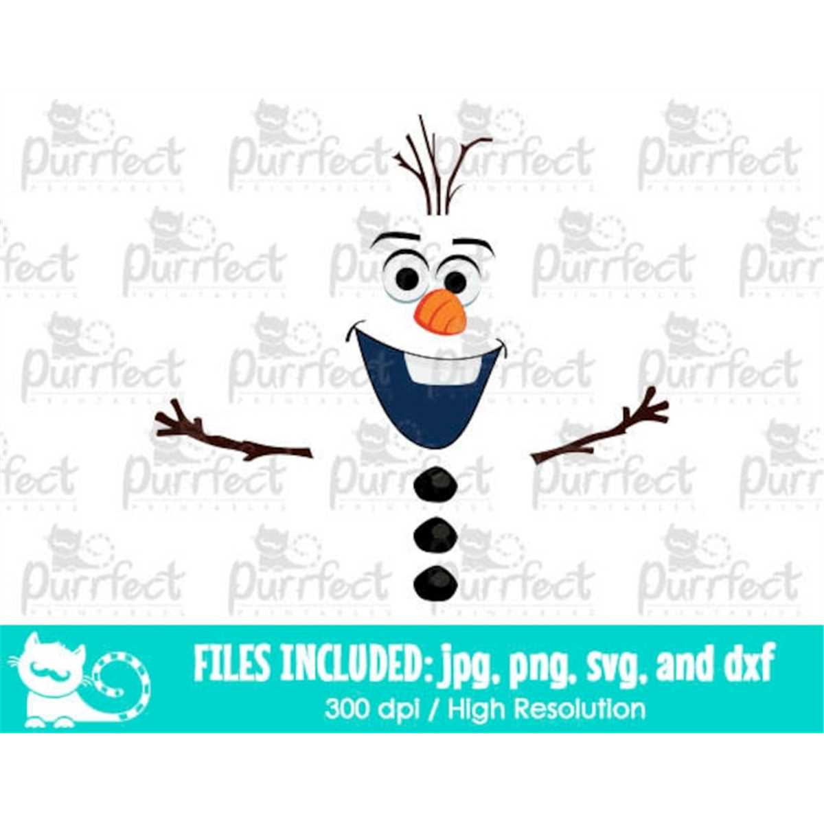 Olaf Design SVG, Digital Cut Files in svg, dxf, png and jpg, - Inspire ...