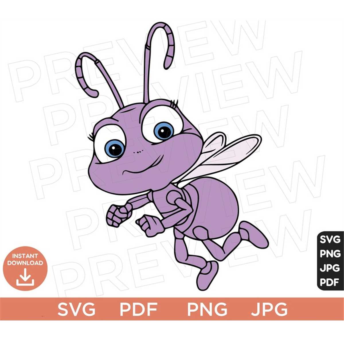 A Bug's Life Svg, Dot Svg, Princess Dot Svg, Disneyland cli | Inspire ...