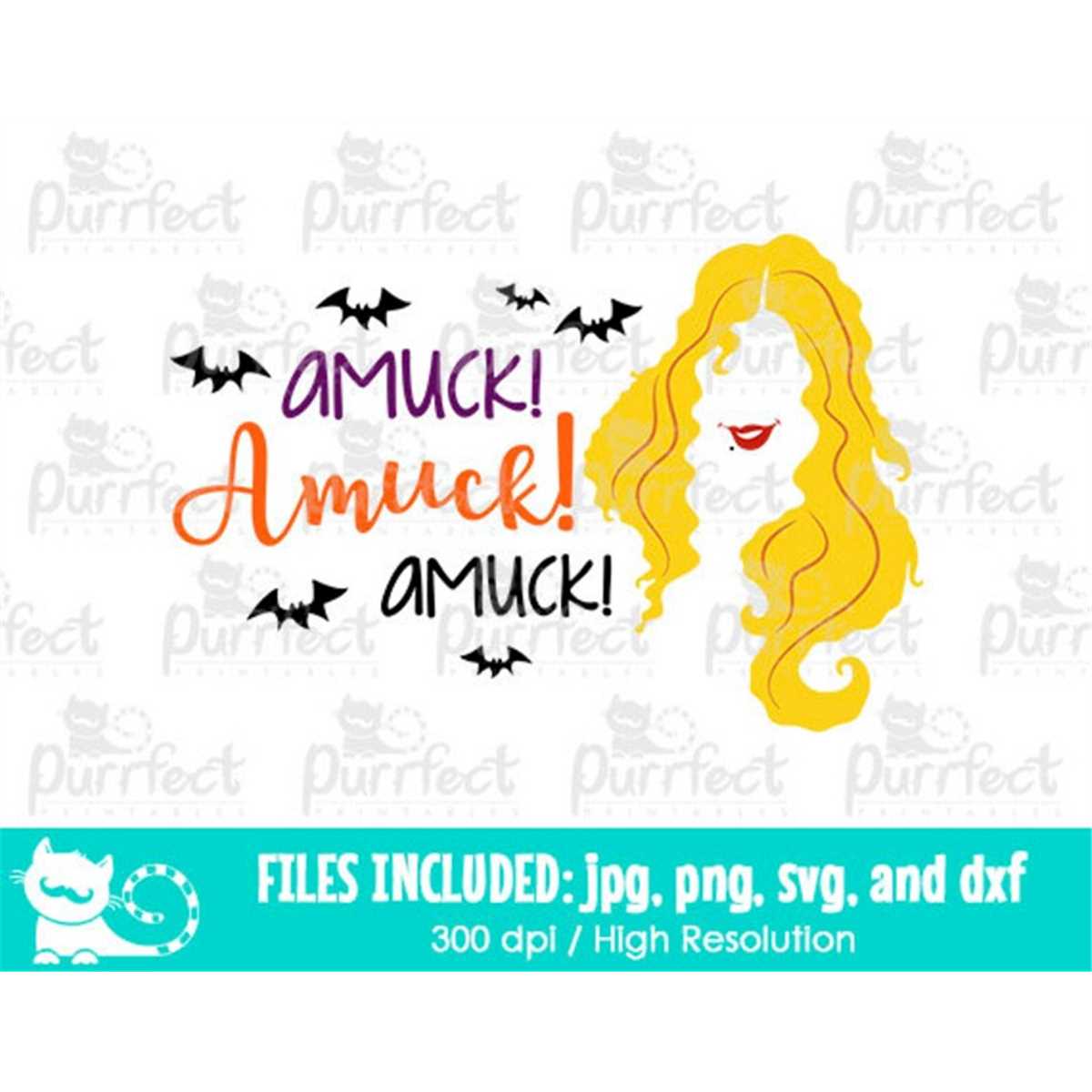 Amuck Amuck Amuck Hocus Pocus SVG, Halloween Witches Shirt D | Inspire ...