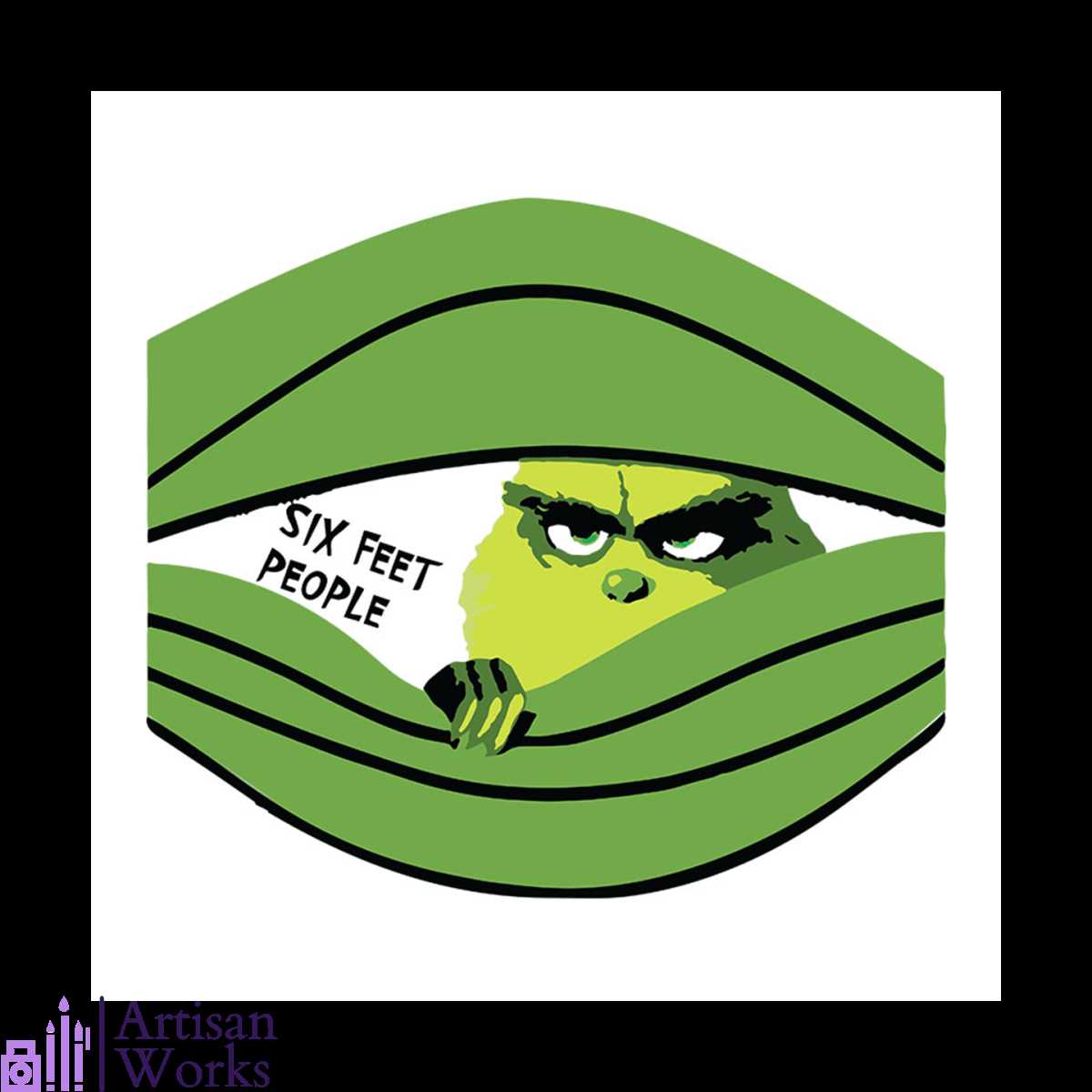 Stay 6 feet back people, Mask design, The Grinch Png svg | Inspire Uplift