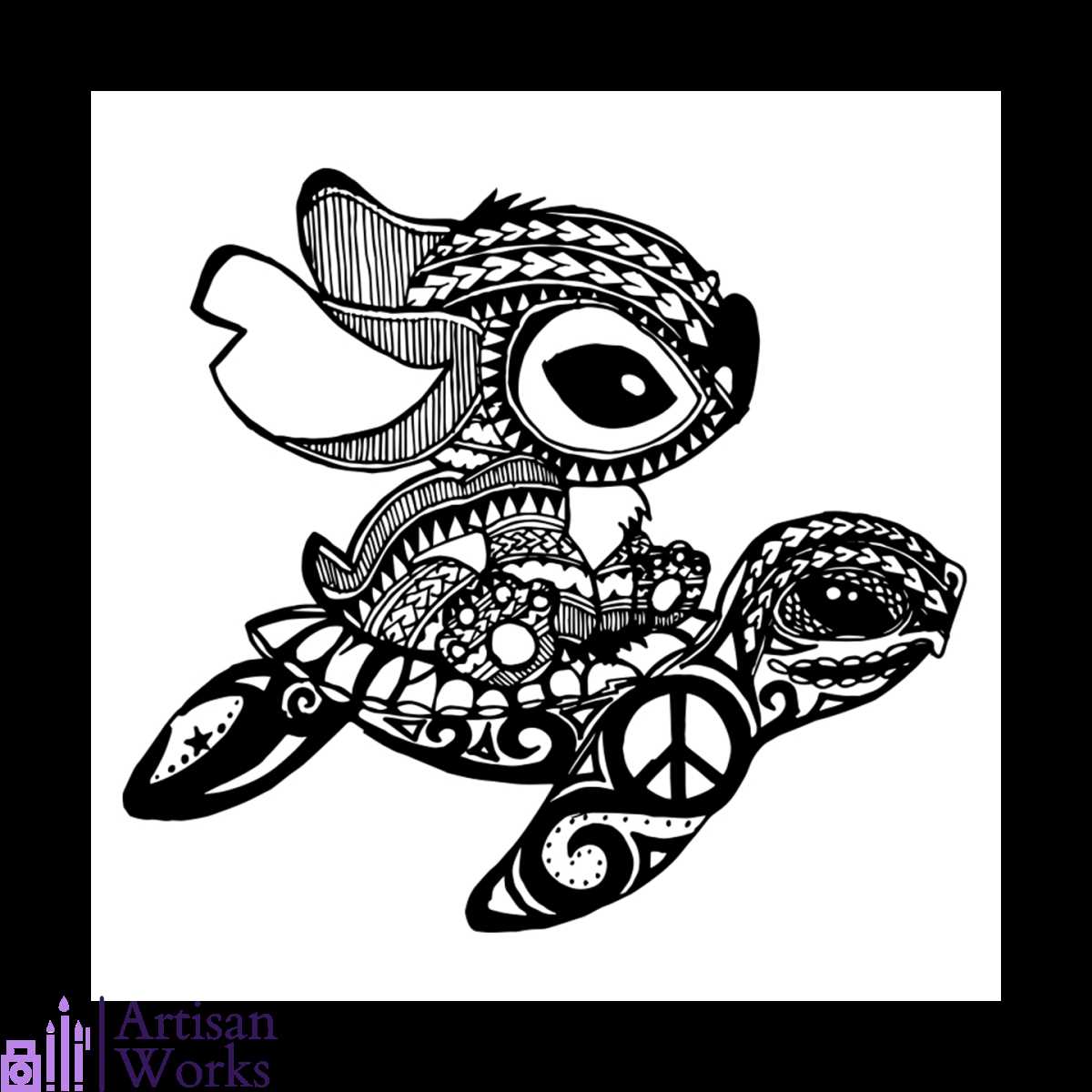Stitch And Turtle Svg, Mandala Svg, Turtle Svg, Stitch Svg, | Inspire ...