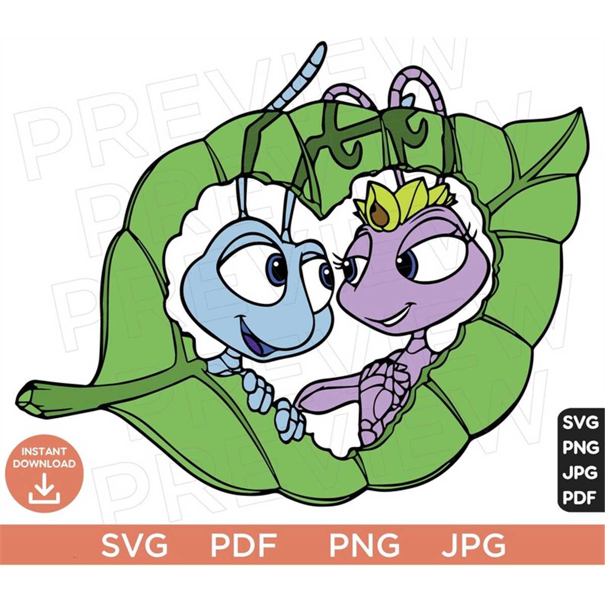 A Bug S Life Svg Flik Svg Princess Atta Svg Disneyland C Inspire