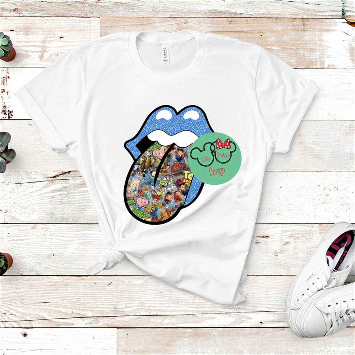 Toy Story Rolling Stone lips, Kiss lips, tongue, SUBLIMATION | Inspire ...