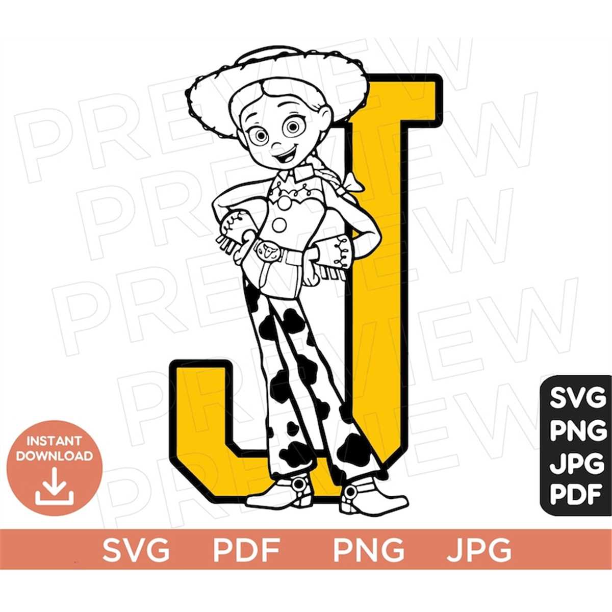 Jessie Toy Story svg Ears svg png clipart, cricut design Svg - Inspire ...