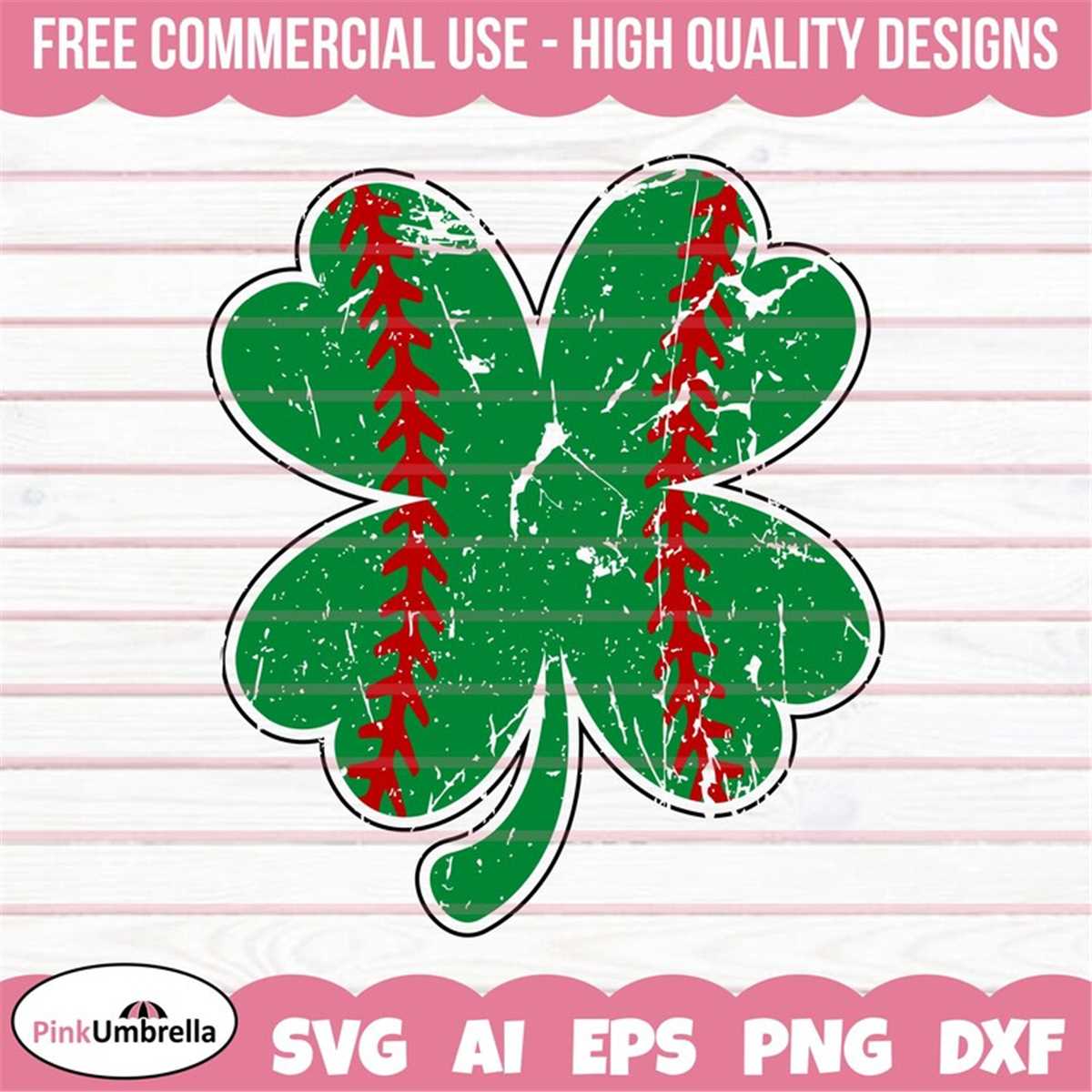 St Patrick's day Shamrock baseball softball Svg, Shamrock Sv | Inspire ...