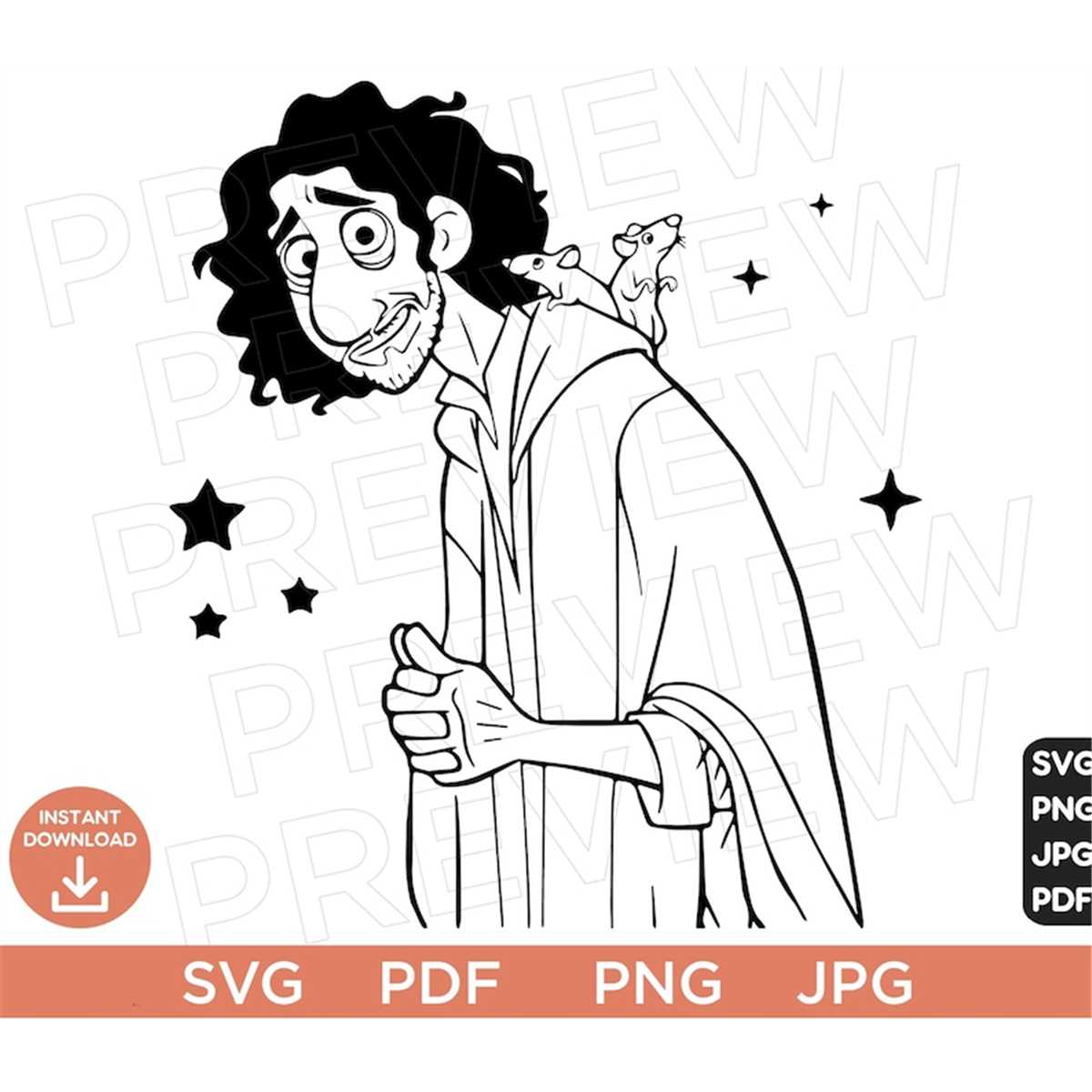 Encanto SVG Bruno svg png clipart SVG, We dont talk about Br | Inspire ...