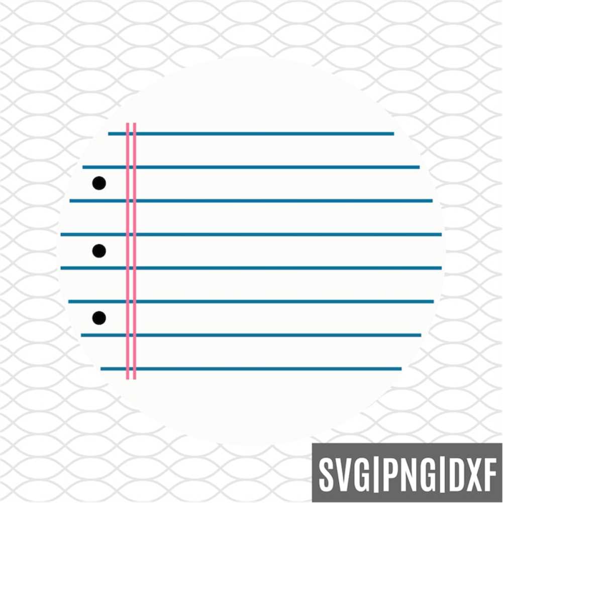 lined paper svg - Inspire Uplift