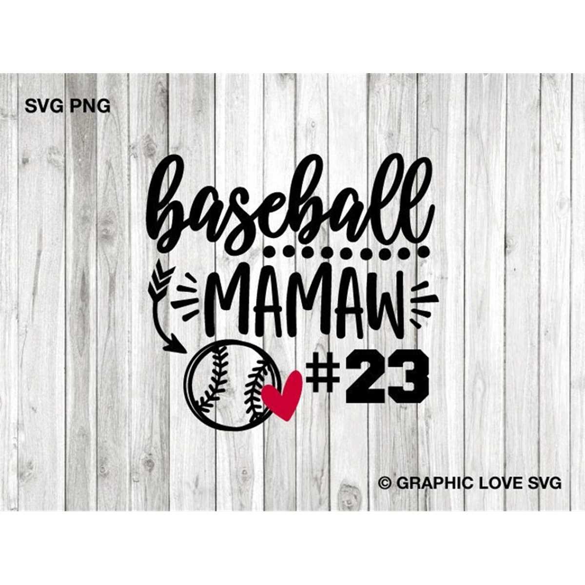 Baseball Mamaw Svg, Mamaw Png, Number, Favorite Player, Base - Inspire ...