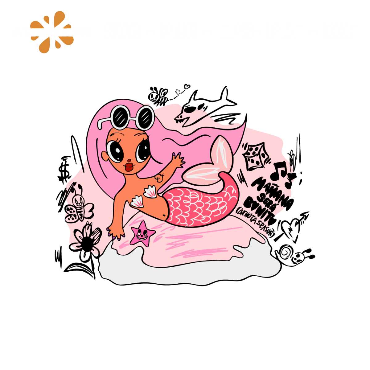 Karol G Mermaid Cartoon SVG Bichota Season SVG Digital File | Inspire ...