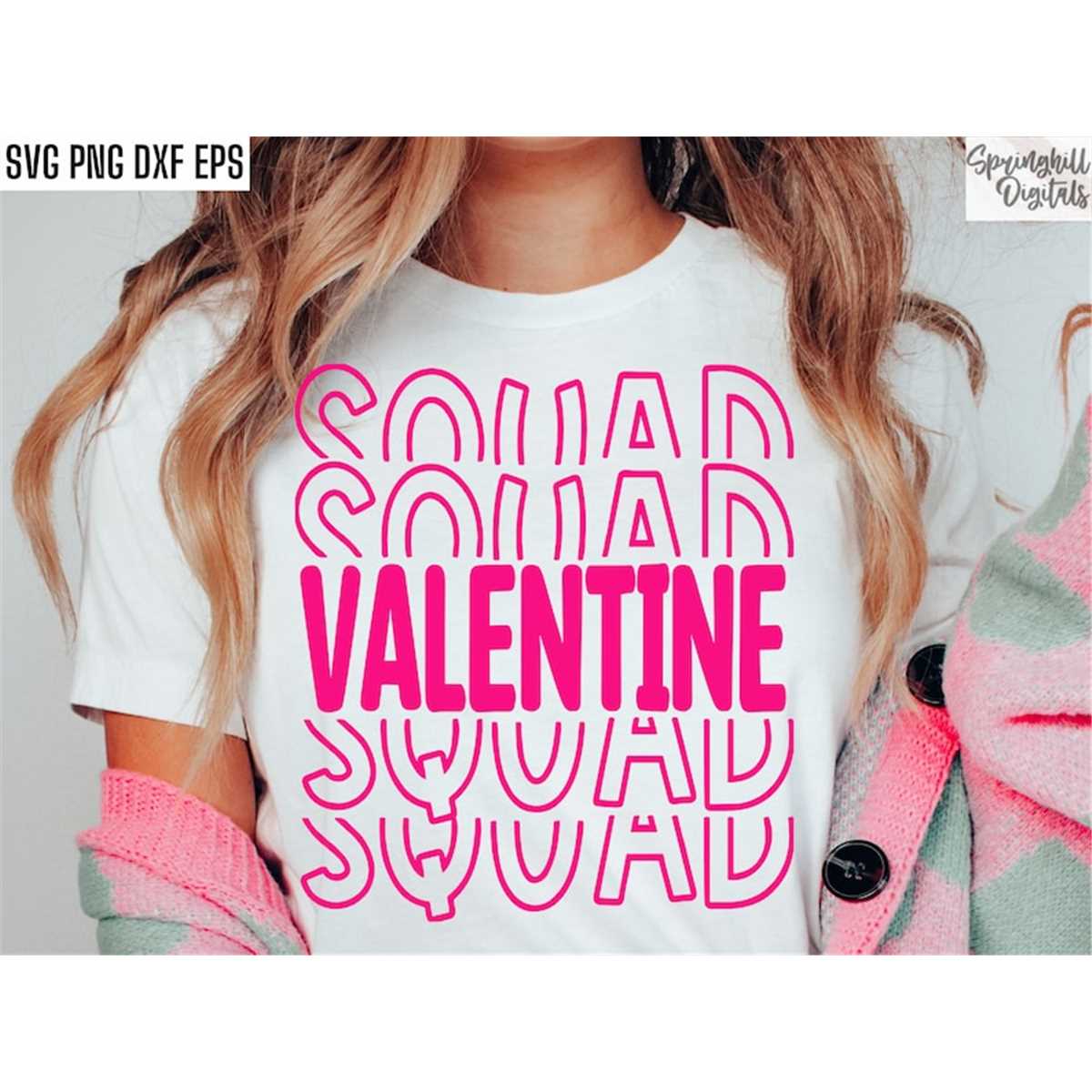 Valentine Squad Svg | Valentines Day Svgs | February 14th Pn - Inspire ...