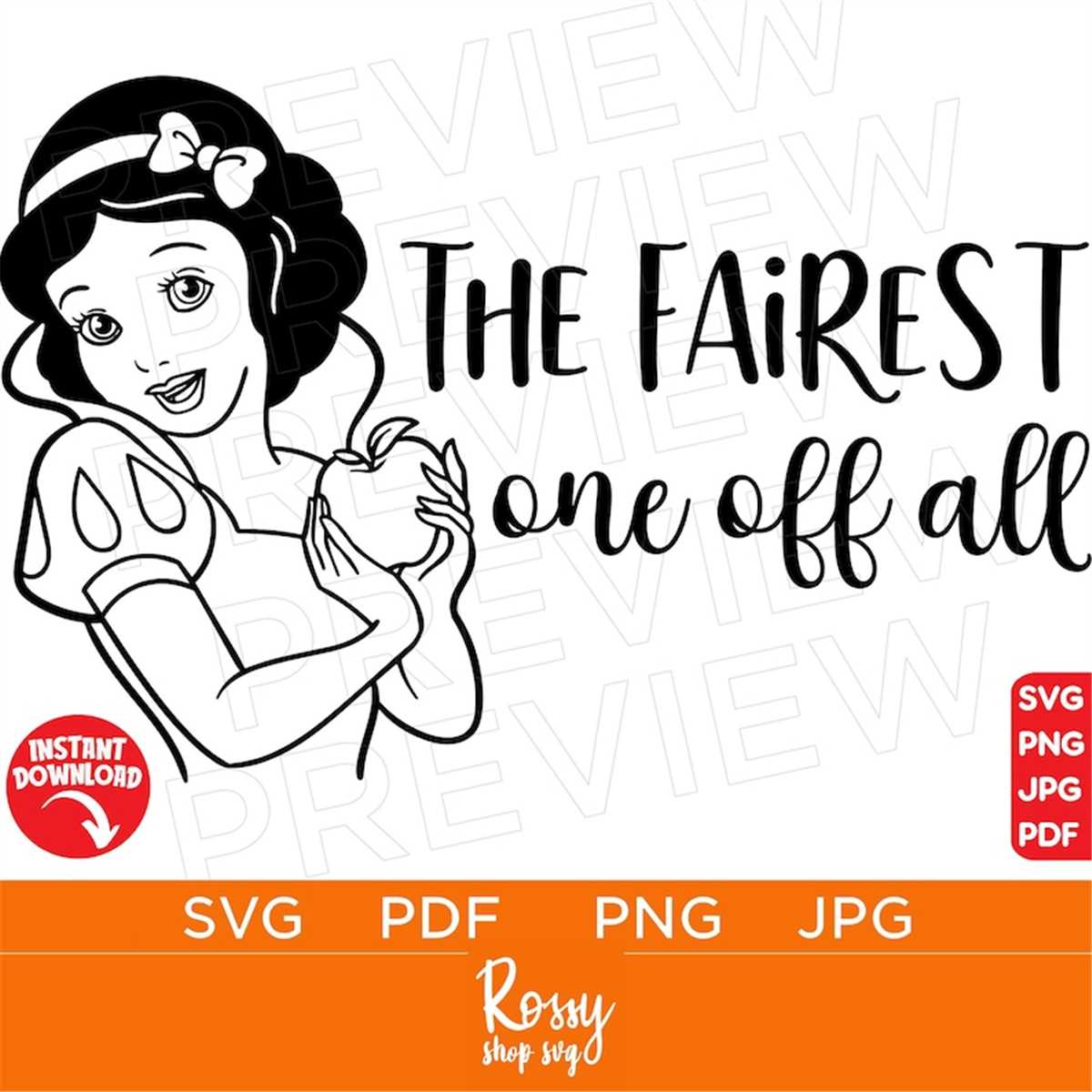 The Fairest One Off All SVG Snow White Seven Dwarfs SVG Grum | Inspire ...