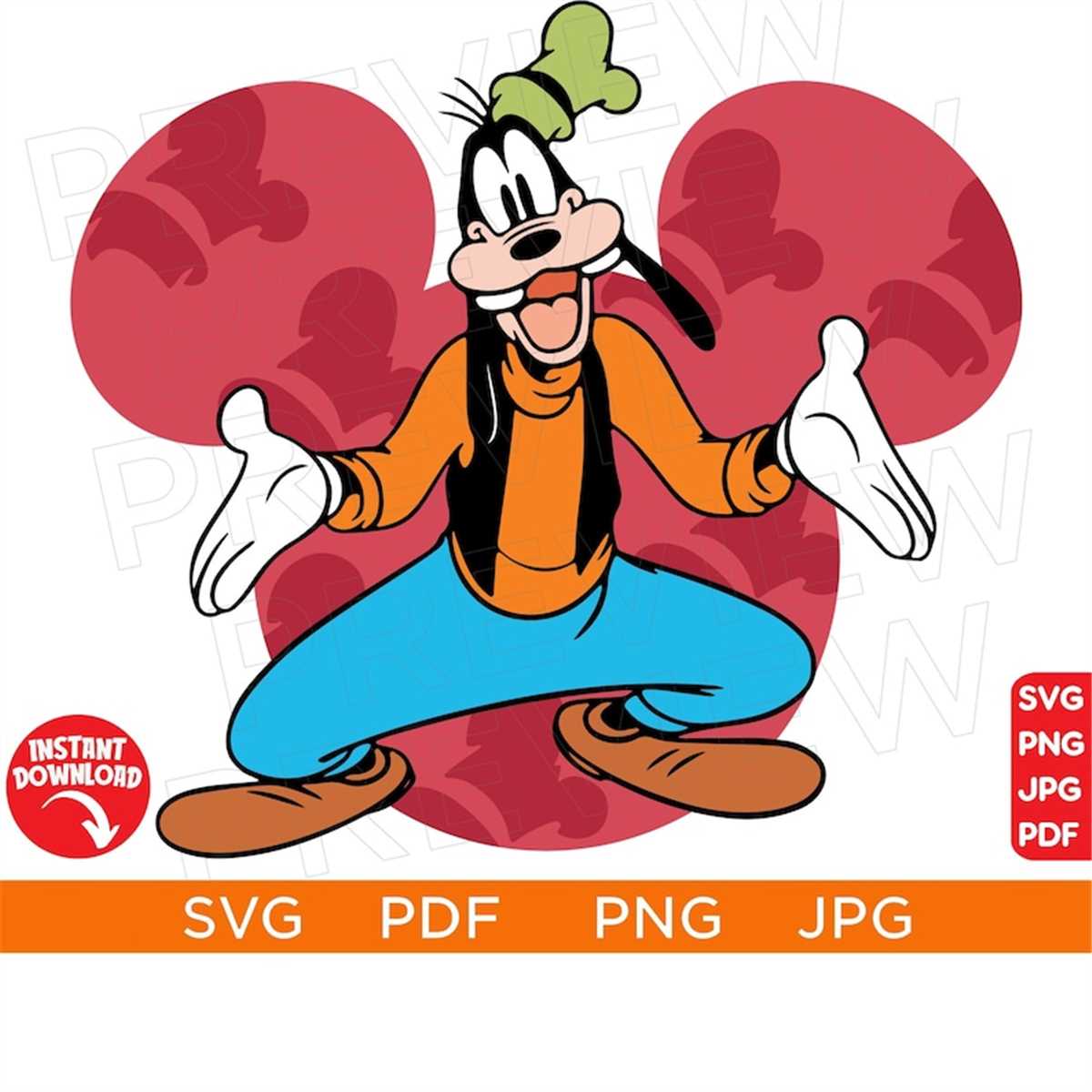 Goofy Vector Svg, Goofy Ears SVG Mouse png, Disneyland ears - Inspire ...