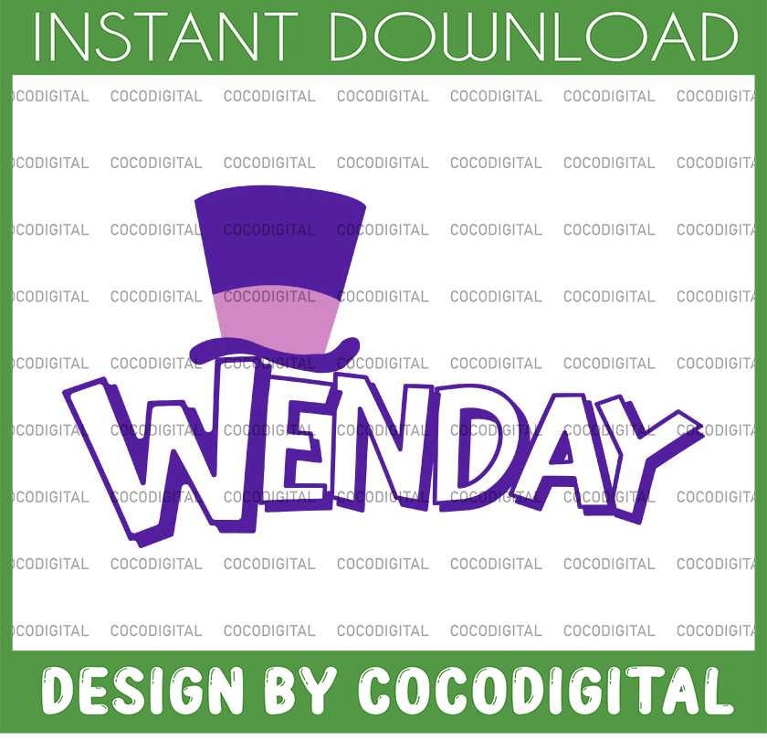 Wonka custom logo with name, logo personalized Wonka Svg Png - Inspire ...