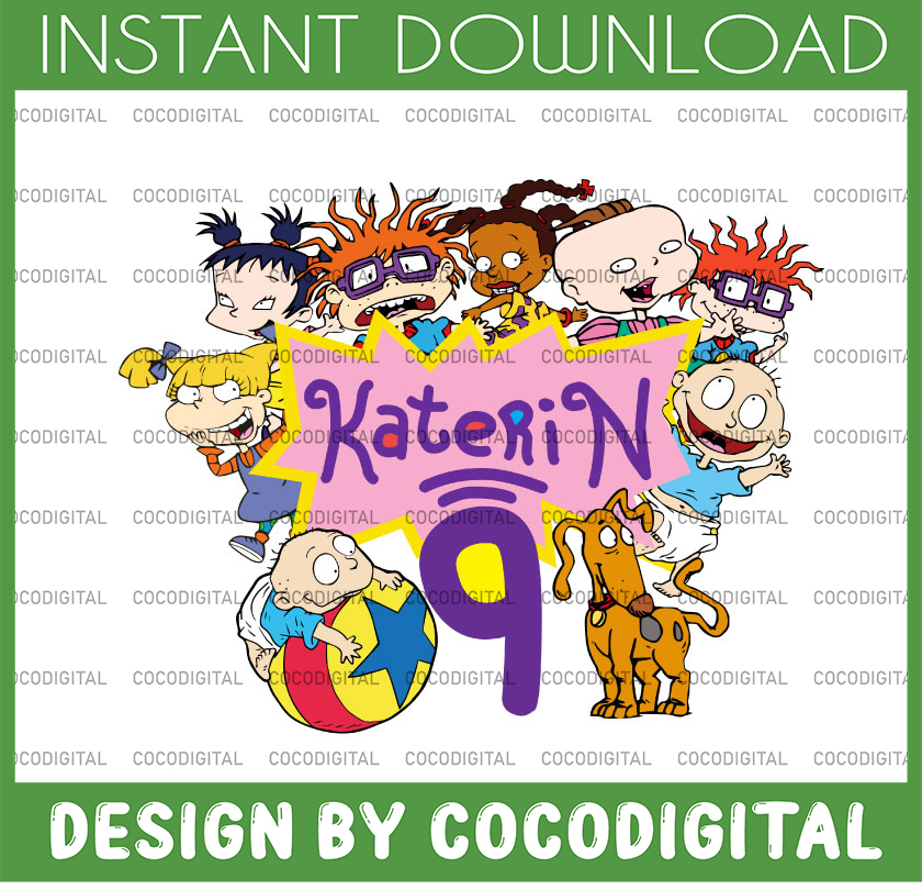 Rugrats custom logo Svg, Rugrats logo personalized with name - Inspire ...
