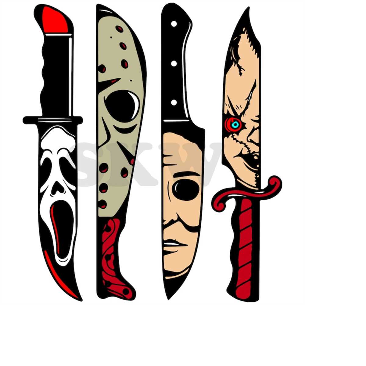 Horror Characters Tarot Card SVG, Horror svg, Horror friends | Inspire ...