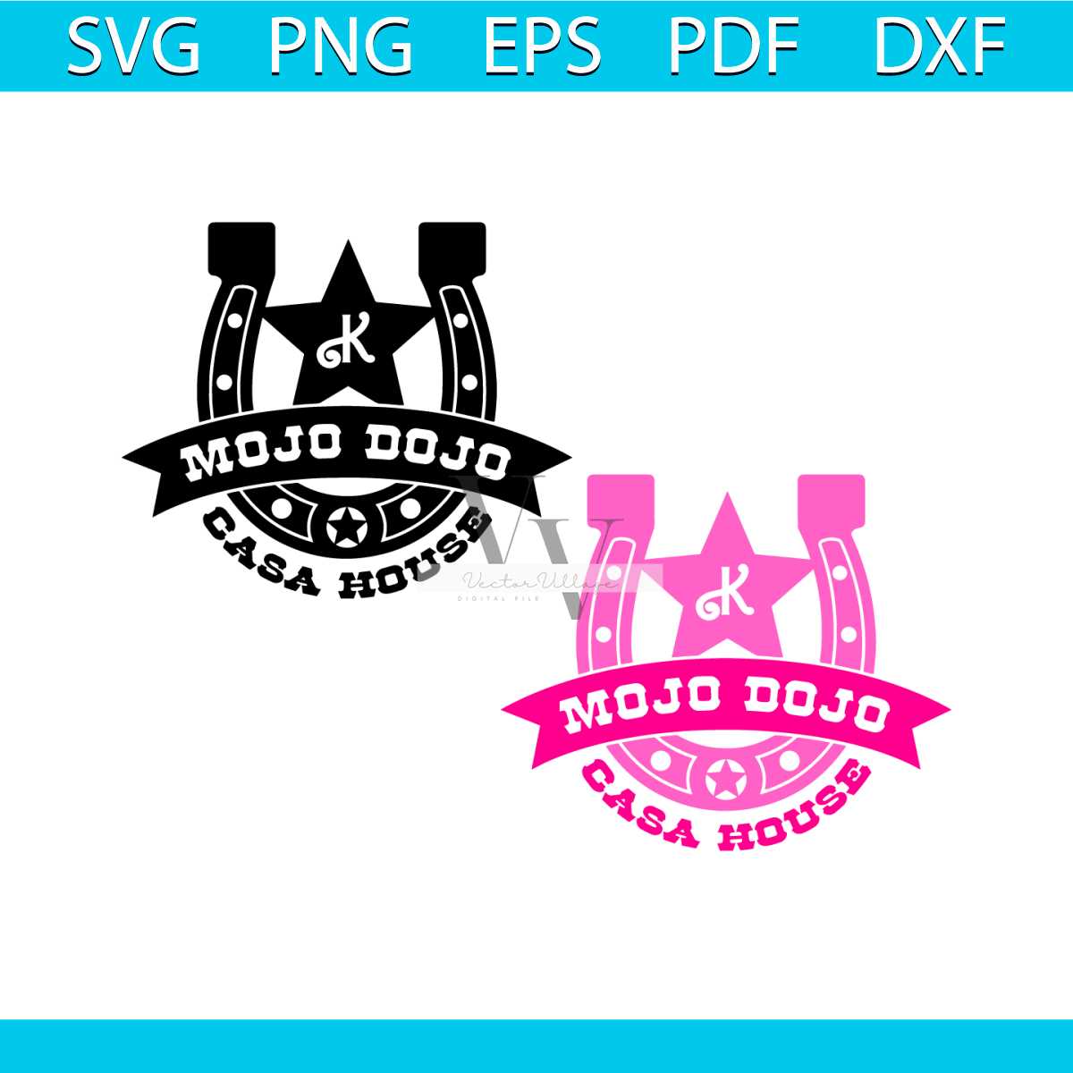 Retro Mojo Dojo Casa House Barbie and Ken SVG Digital File - Inspire Uplift