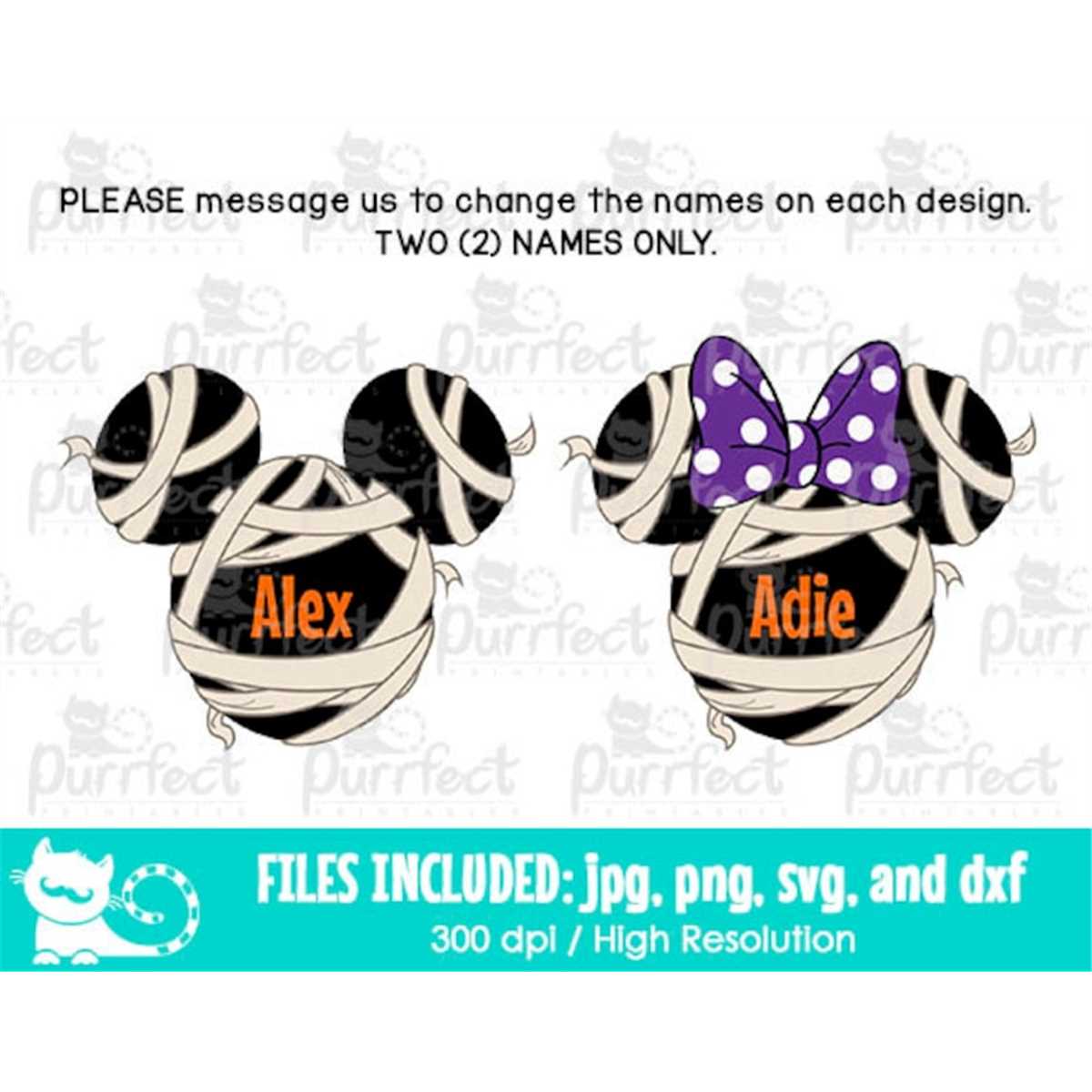 Custom Name BUNDLE Mummified Mouse SVG, Family Halloween Vac | Inspire ...
