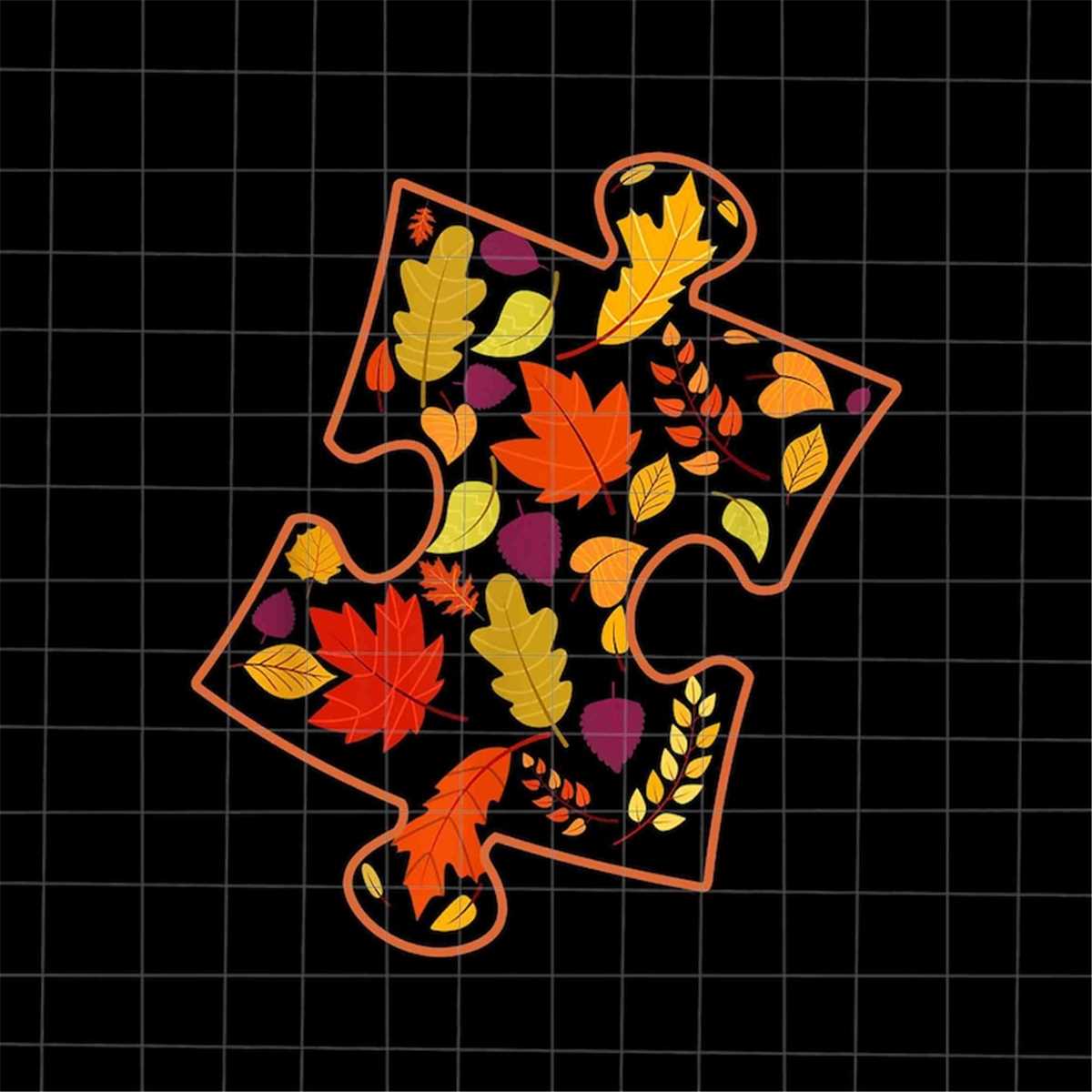 Puzzle Piece Leaf Png, Fall Leaf Autumn Thanksgiving Png, Pu | Inspire ...