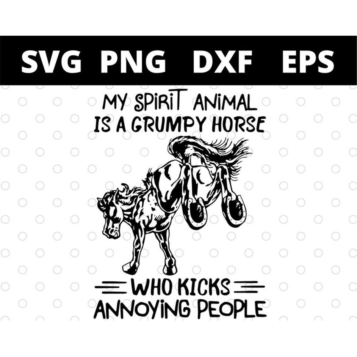 My Spirit Animal Is A Grumpy Horse Who Kicks Annoying People | Inspire ...