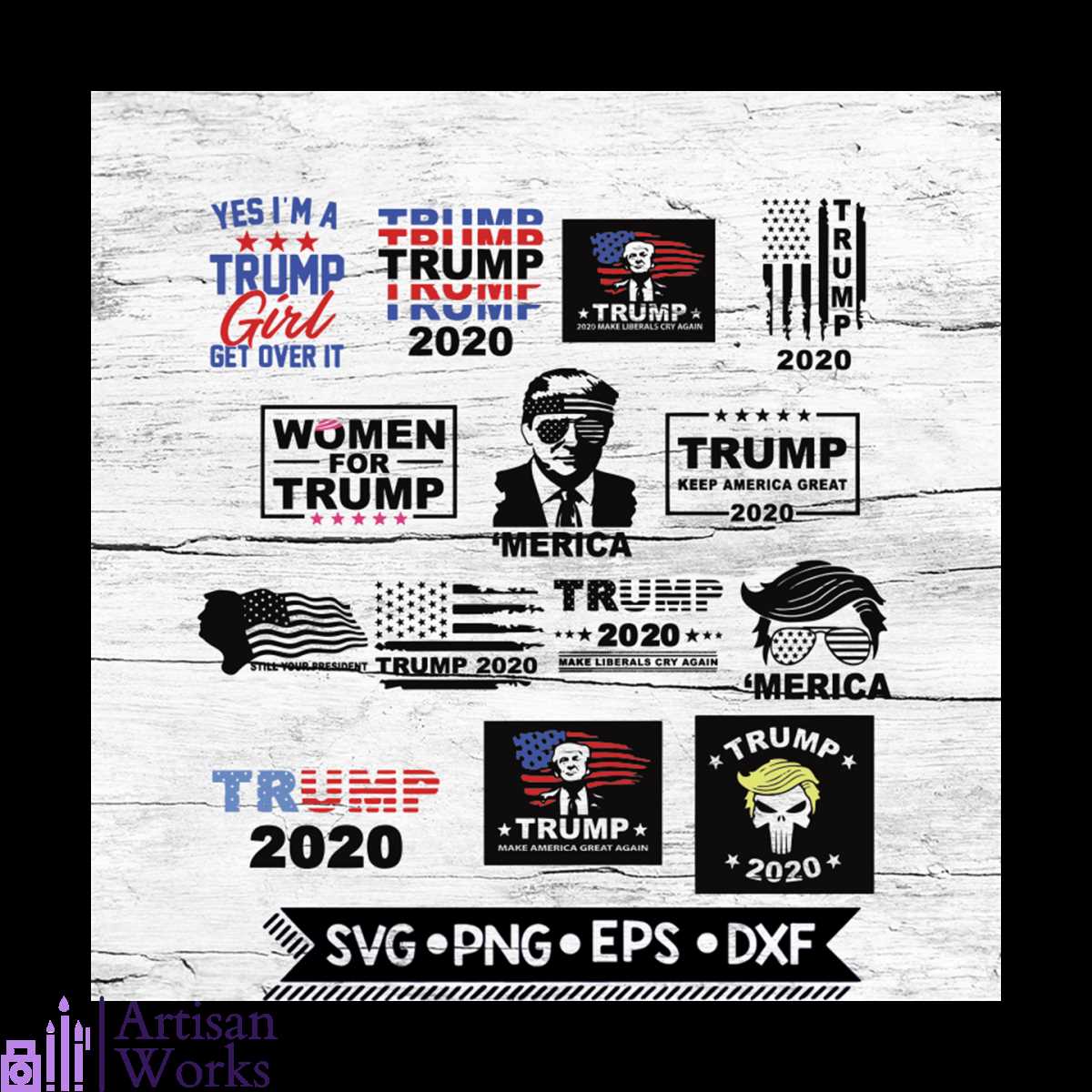 14 different TRUMP Svg, Trump Svg, Bundle, Cricut File, Svg, | Inspire ...